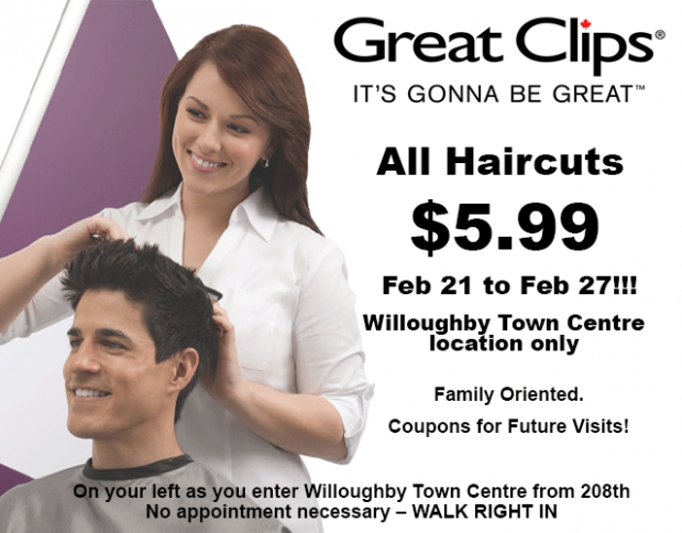 GreatClipsGrandOpeningFeb21 - Willoughby Town Centre